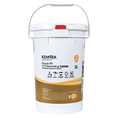 KEM TEK Power 99 Chlorine Tablets Pool - Argent Products