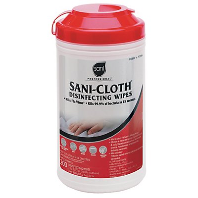 SANI PROFESSIONAL Disinfecting Wipes Pop-Up White PK6 - Argent Products