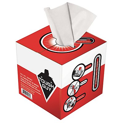 TOUGH GUY Disposable Wipes Double Re-Creped - Argent Products