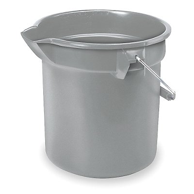 RUBBERMAID Bucket 2-1/2 gal. Gray - Argent Products
