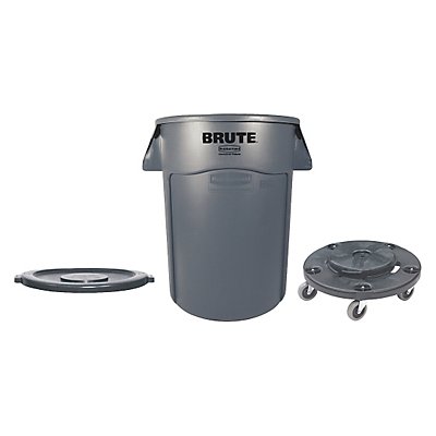 RUBBERMAID Utility Container 44 gal. Gray - Argent Products