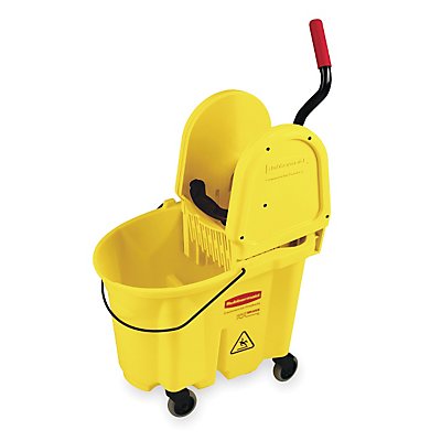 RUBBERMAID E4107 Mop Bucket and Wringer 8.75 gal. Yellow - Argent Products